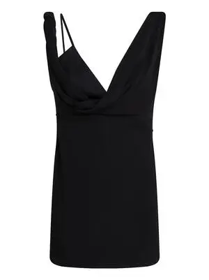 TOTEME Draped Jersey Top - Black