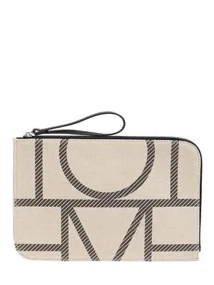 TOTEME Printed Canvas Pouch - Ecru