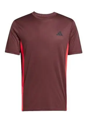Adidas Train Essentials Seasonal Colorblock T-shirt - Aurora Ruby