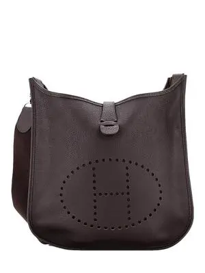 HERMES Pm Evelyne Bag Gen Ii Clemence - Brown