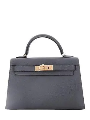 HERMES Kelly 20 Handbag - Gris Misty