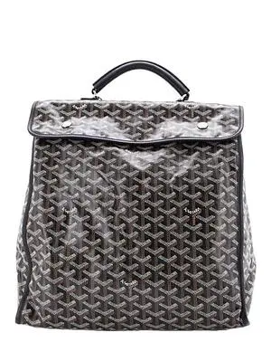 GOYARD Saint Leger Briefcase Backpack Coated Canvas - Black