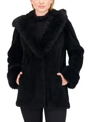 Gorski Sheared Shearling Lamb Parka Black