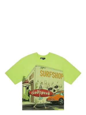 GODSPEED Gs Surf Shop T-shirt - Lime