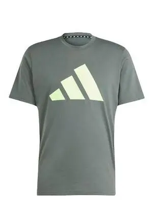 Adidas Train Essentials Feelready Logo T-shirt - Legend Ivy Green Spark