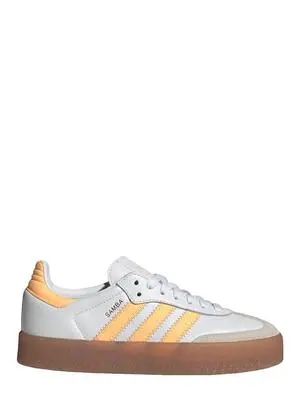 Adidas Sambae Sneakers - Cloud White/acid Orange/gold Metallic