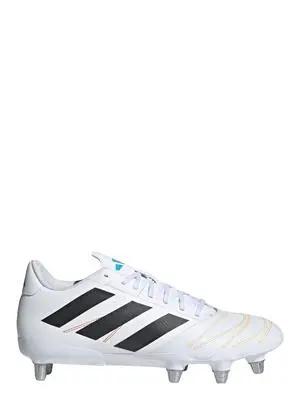 Adidas Kakari Elite Sg Rugby Shoes - Cloud White/core Black/lucid Aquamarine