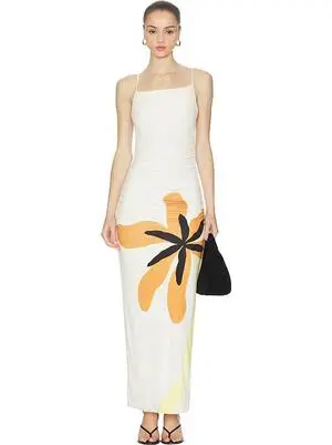 CALA DE LA CRUZ Kim Maxi Dress - Cattleya Ivory