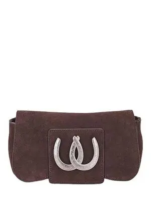 UNDERSTATED LEATHER Lucky Icon Clutch - Brown