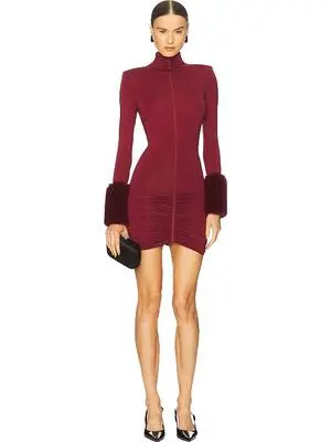 BRONX AND BRONCO Eleanor Mini Dress - Burgundy