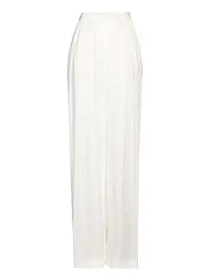 Fabiana Filippi Wide Leg Velvet Pants - White