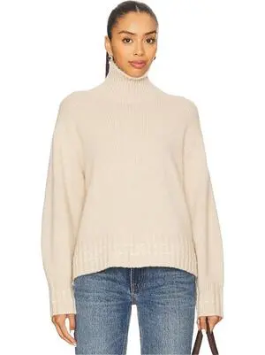 Guest In Residence Cropped Ribbed Turtleneck - Sandstone