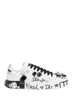 Dolce & Gabbana Leather Low-top Sneakers - White