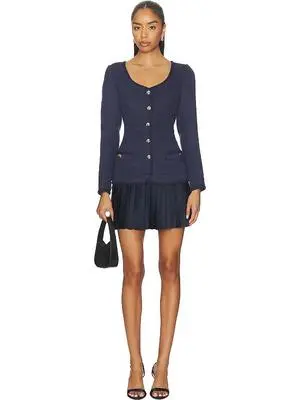 Astr The Label Malorie Dress - Navy