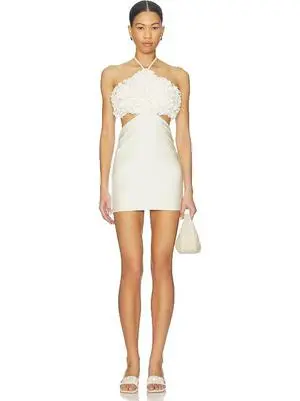 PatBO Sunstone Lycra Mini Dress - Off White