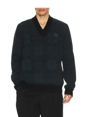 Fred Perry Jumper - Black Watch Tartan