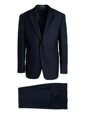 Emporio Armani Suit Midnight Size Wool, Cashmere - Blue
