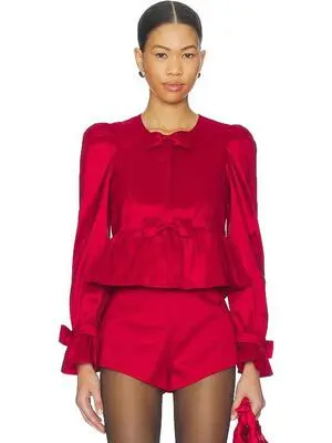For Love & Lemons Lucia Top - Red