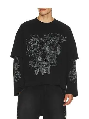 JUNGLES Loud Noises Long Sleeve Tee - Black