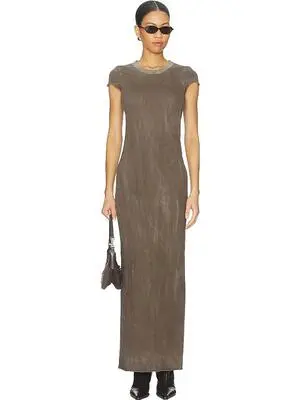 Cotton Citizen Marbella Tee Maxi Dress - Vintage Taupe