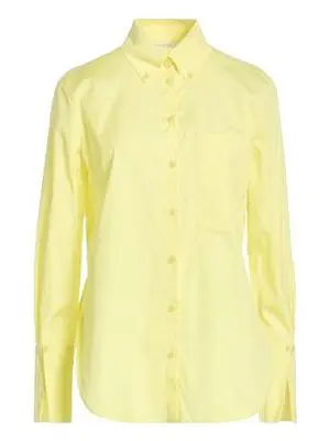 Patrizia Pepe Woven Cotton Shirt - Yellow