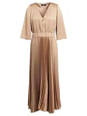 Fabiana Filippi Maxi Pleated Dress - Beige