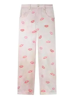 MARANT ETOILE Printed Trousers - Pink