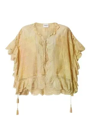 MARANT ETOILE Payton Ruffled Top - Yellow