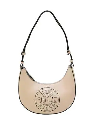 Karl Lagerfeld K Circle Moon Shoulder Bag - Neutrals