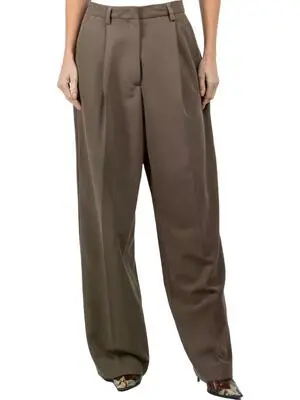 THELATEST C-alex Pleated Trousers - Brown