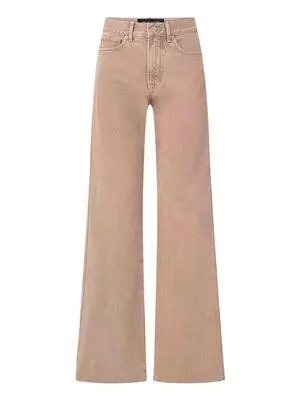Veronica Beard Frayed Wide-leg Jeans - Brown
