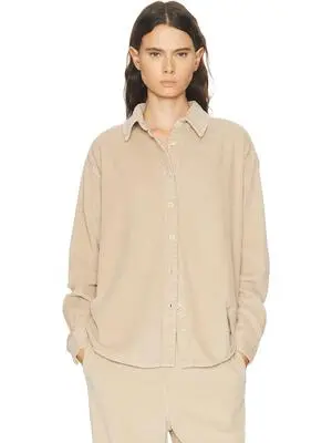 American Vintage Padow Long Sleeve Shirt - Mastic