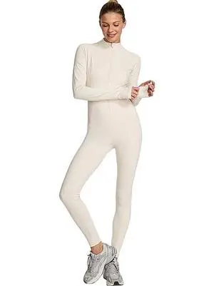 Victoria's Secret Vsx Wintertech™ Long Jumpsuit - White,ivory