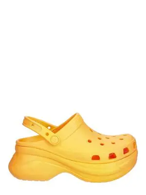 CROCS Perforated Platform Slides - Orange