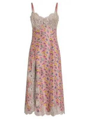 Dolce & Gabbana Floral-print Slip Dress - Multicolor