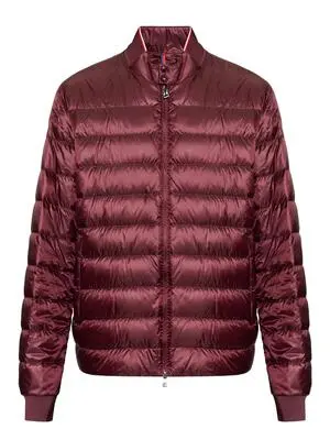Moncler Quilted Down Jacket Burgundy