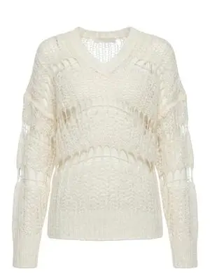 Fabiana Filippi Decorative Knit Sweater - Cream