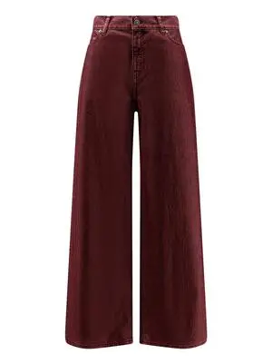 GOLDEN GOOSE Melody Boyfriend Fit Trousers - Red
