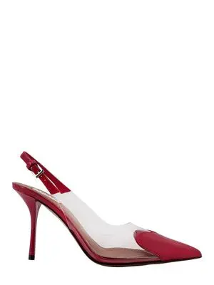 Alaïa Le Coeur Patent Leather Pumps - Red