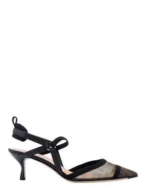 Fendi Colibrì Lite Pumps In Ff Mesh - Black