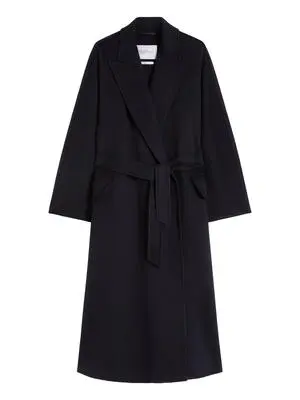 Max Mara Cashmere Wrap Coat - Blue