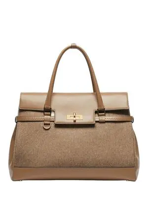 Max Mara Cashmere Margaux Top-handle Bag - Brown