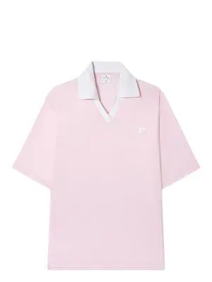 COURRÃ¨GES Oversized Sports Polo - Pink