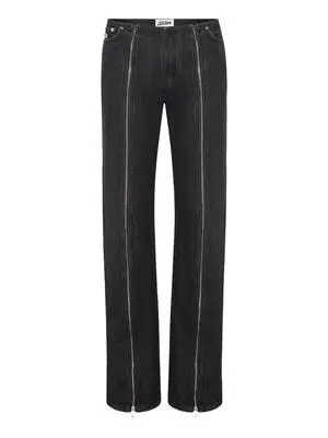Jean Paul Gaultier Vintage Zipped Denim Trousers - Black