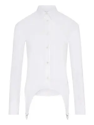 JEAN PAUL GAULTIER Garter Strap Shirt - White