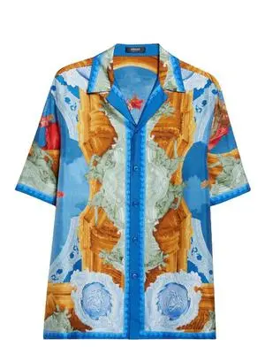 Versace Silk Camp Shirt - Multicolor