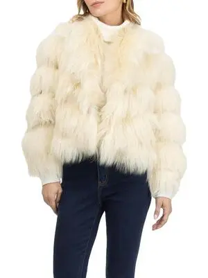 Gorski Genuine Shearling Jacket - Beige