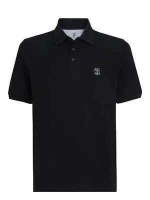 Brunello Cucinelli Piqué Polo Shirt - Black