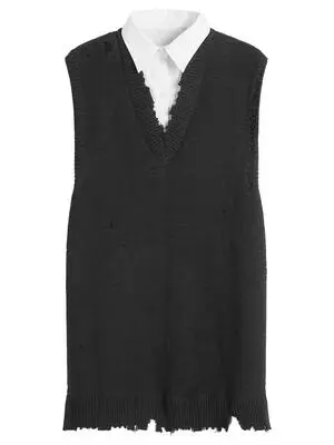 MAISON MARGIELA Knitted Mini Dress - Black
