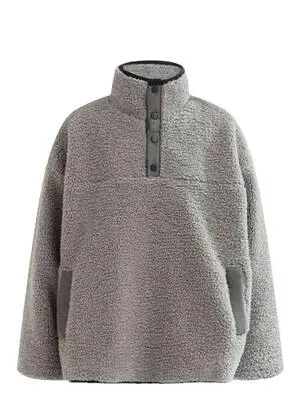 MOUSTACHE Fleece Pullover - Grey